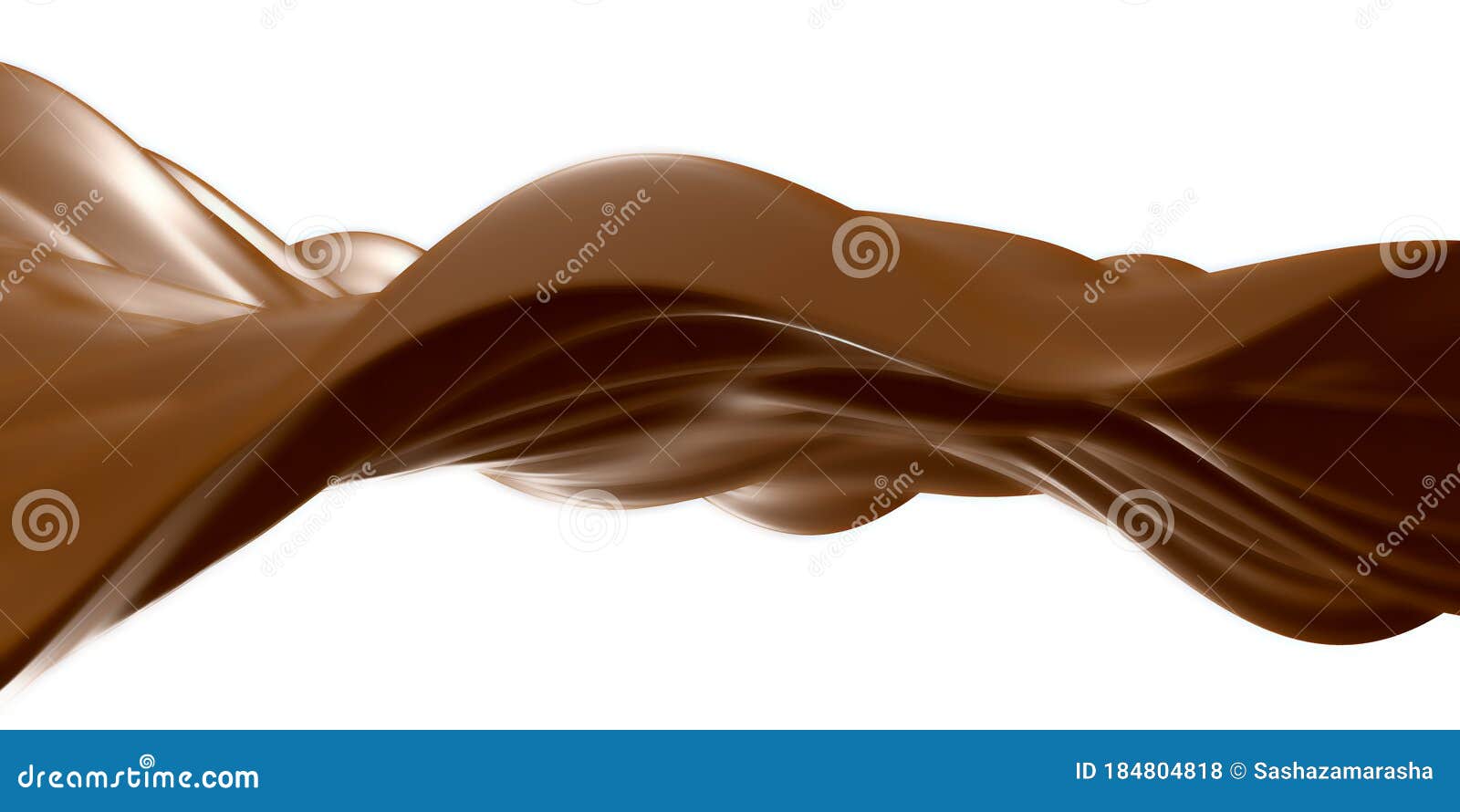 Melted Choco Mass. Chocolate Waves Background Stock Illustration ...