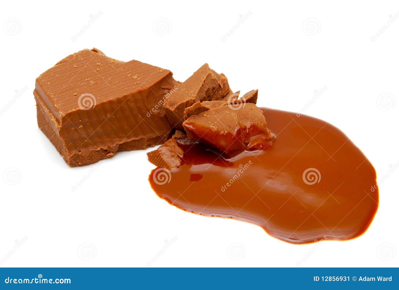 Melted chocolate stock image. Image of ingredient, crumbled - 12856931