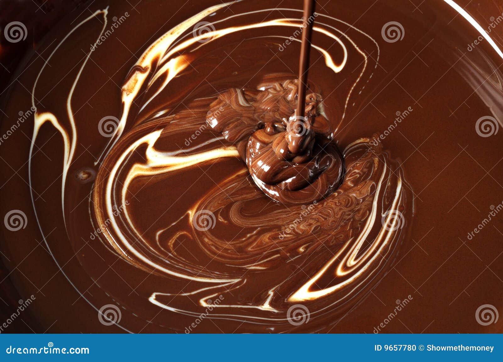 Melted chocolate stock photo. Image of white, cocoa, brown - 9657780