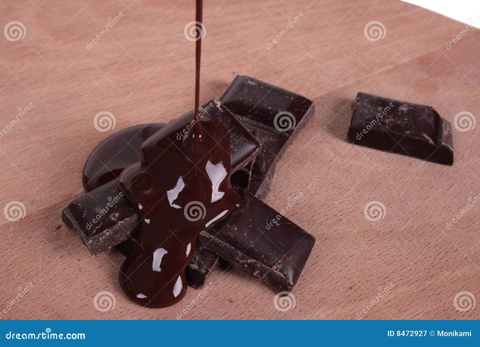 Melted chocolate bar stock image. Image of delicious, full - 8472927