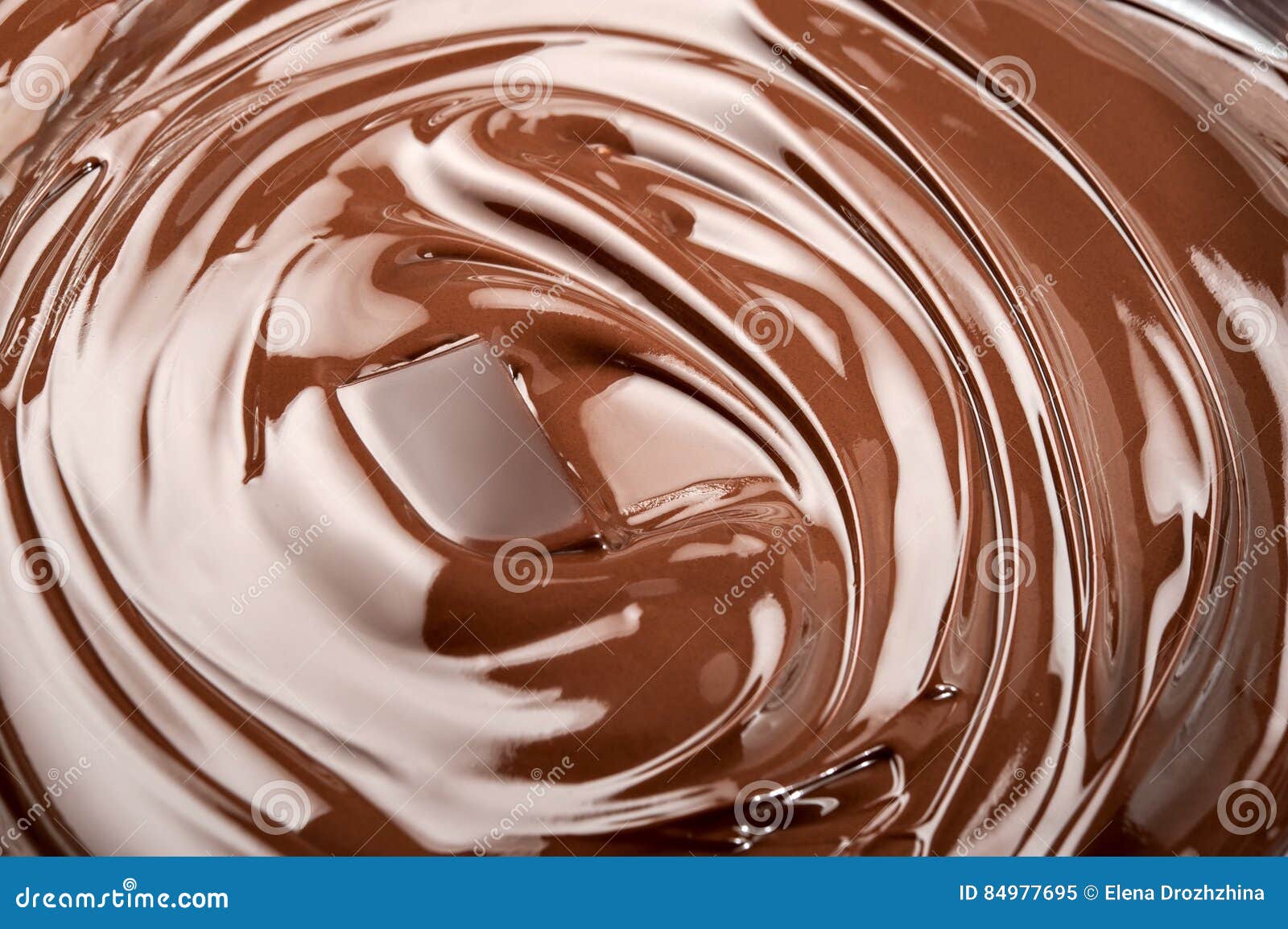 Melted chocolate stock image. Image of closeup, dark - 84977695