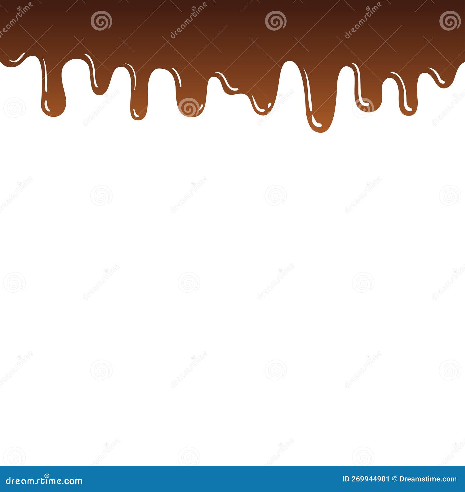 Melted Chocolate Dripping Seamless Pattern Stock Vector - Illustration of splash, melted: 269944901