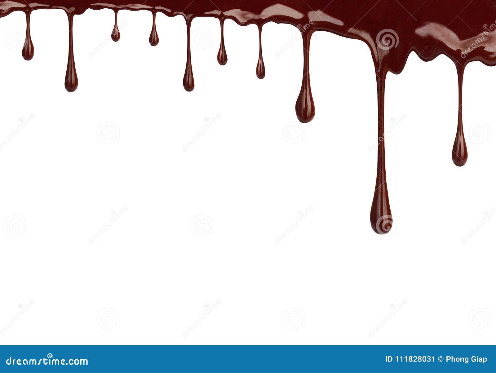 Melted Chocolate Dripping on White Stock Image - Image of cocoa ...