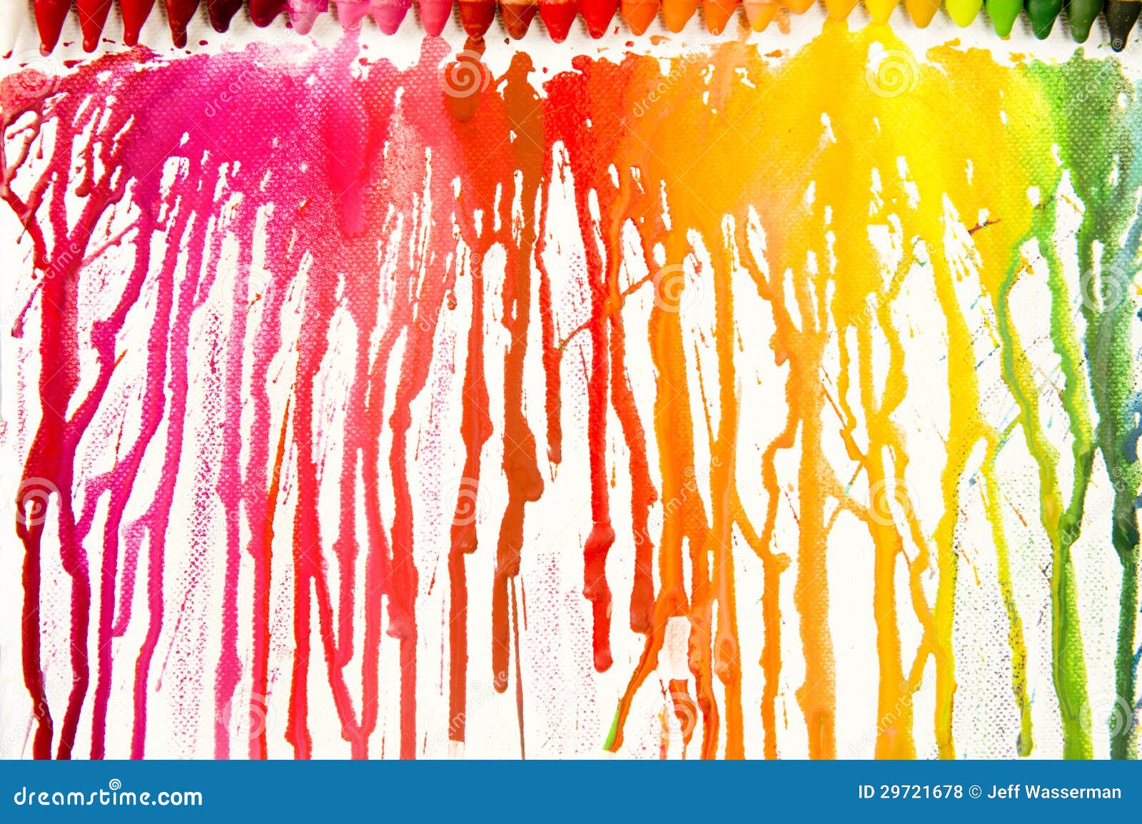 Melting Crayons Background