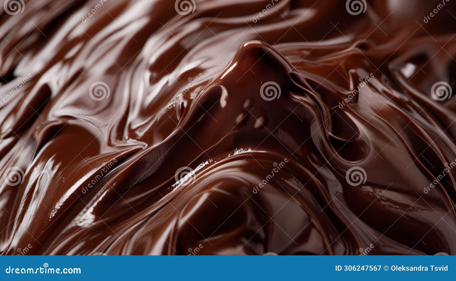 Melted Dark Chocolate Flow, Candy or Chocolate Preparation Stock Image ...