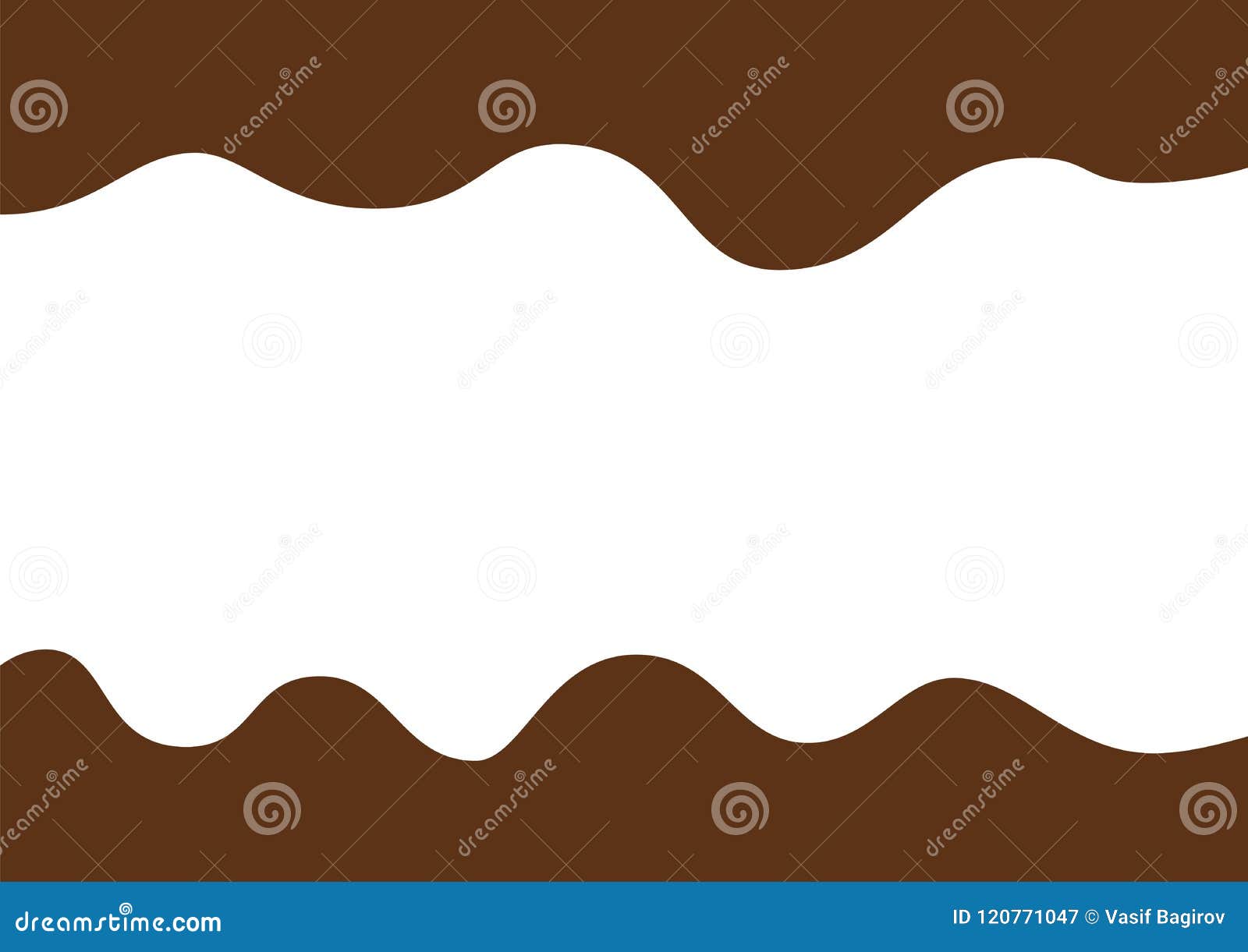 Melted Flowing Chocolate Drips with Transparency - Seamless Horizontal ...