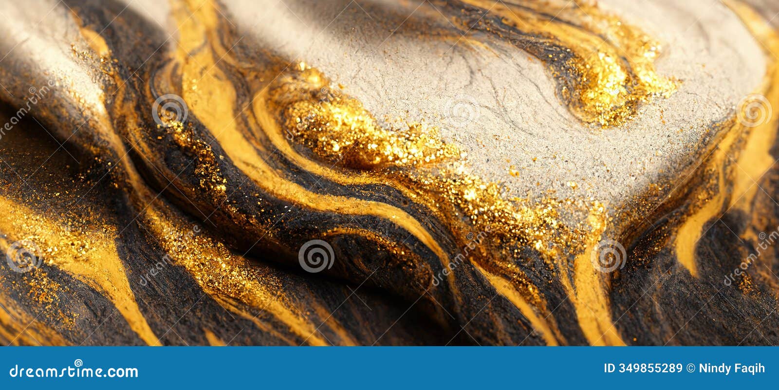 Melted Gold Liquid Texture Marble Wave Background Stock Illustration ...