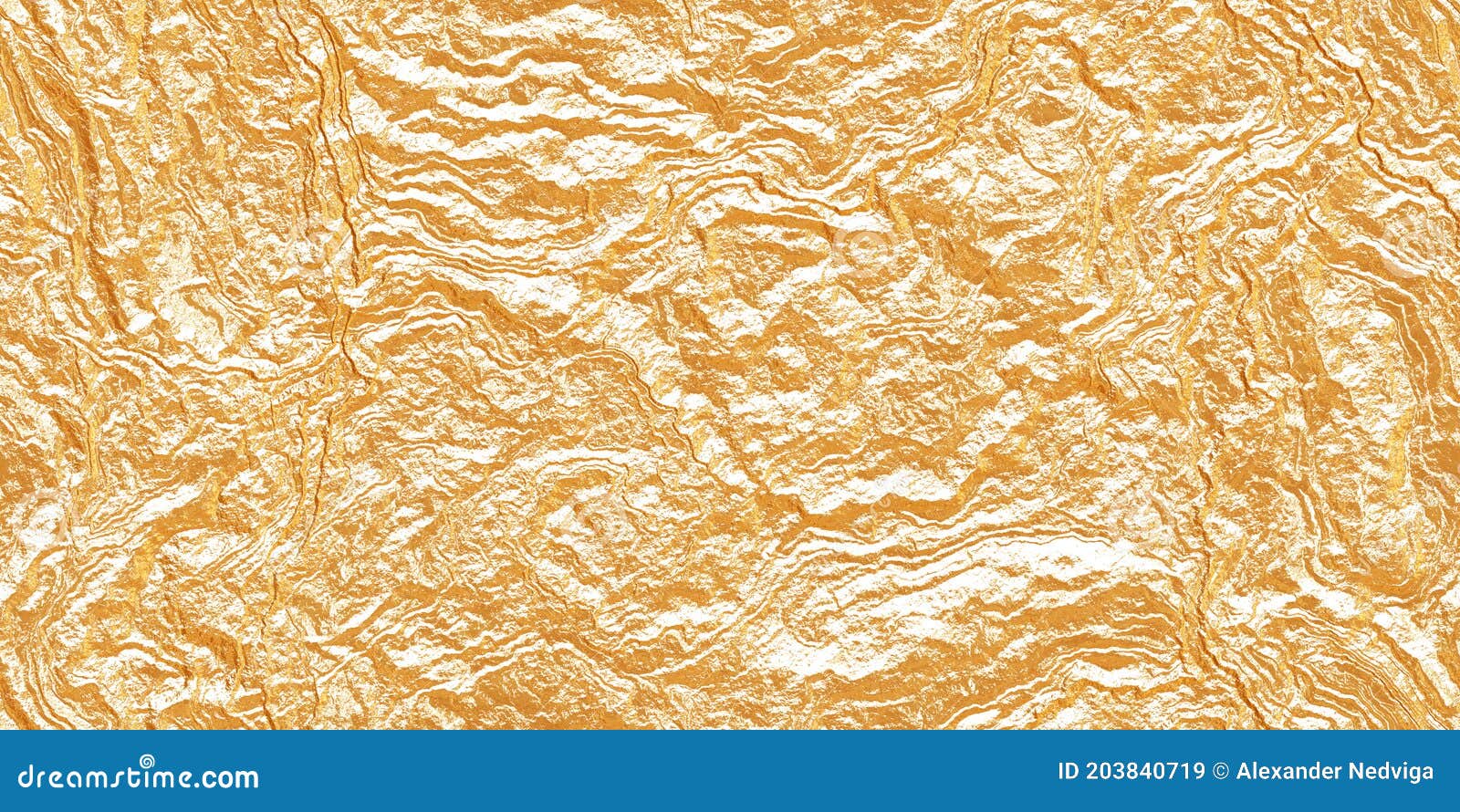 Melted Gold Metal Texture. Seamless Golden Pattern Stock Illustration ...