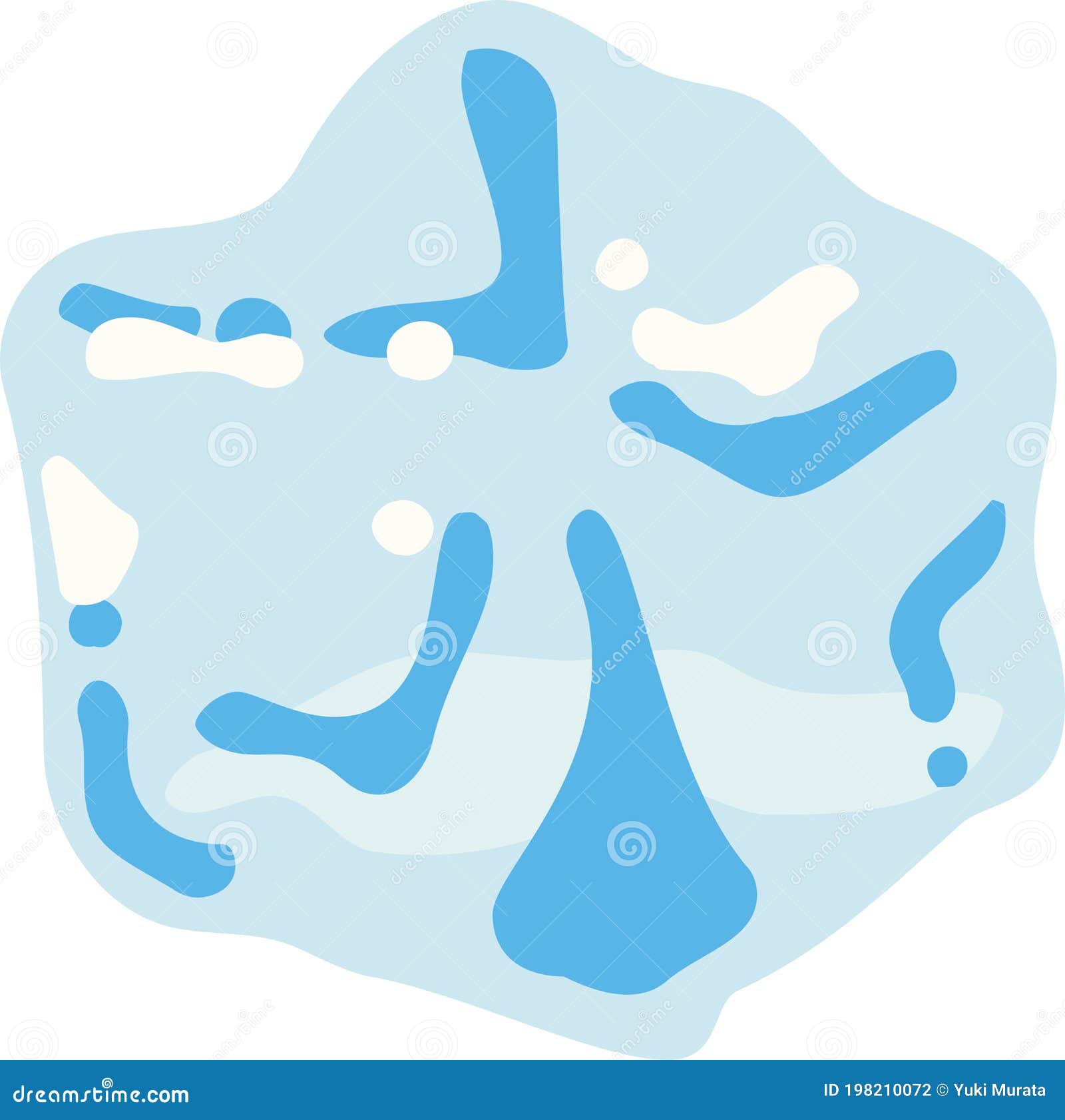Melted Ice illustration stock vector. Illustration of melting - 198210072