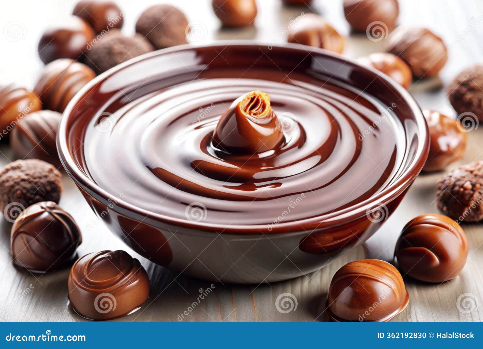 Chocolate Praline Poster Cartoon Vector | CartoonDealer.com #40174777