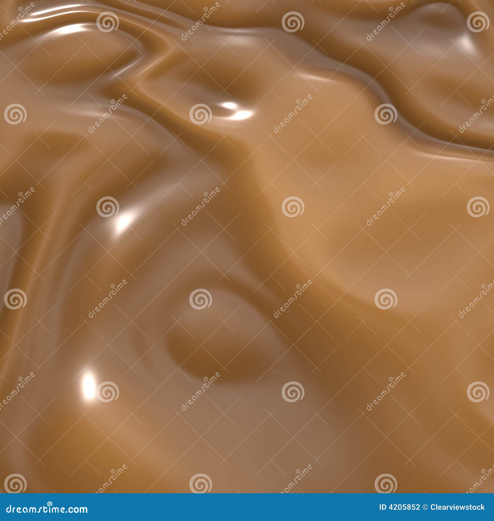Melted Milk Chocolate Abstract Stock Illustration - Illustration of ...