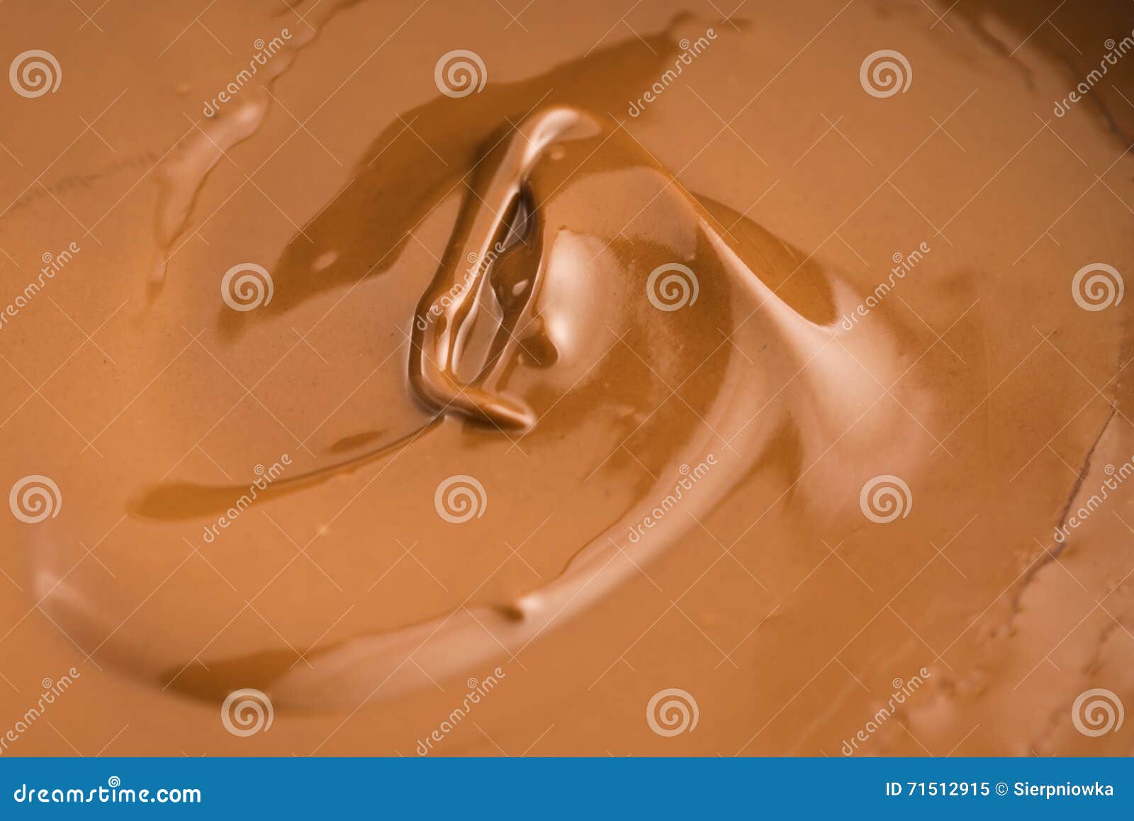 Melted milk chocolate stock image. Image of melted, material - 71512915