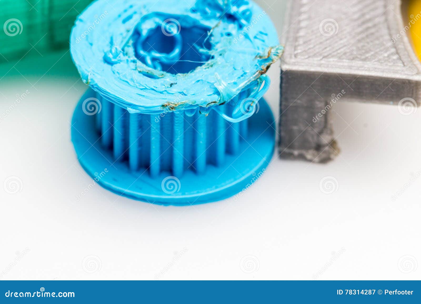 Melted Part, Bad 3d Printed Prototype Stock Image - Image of ...