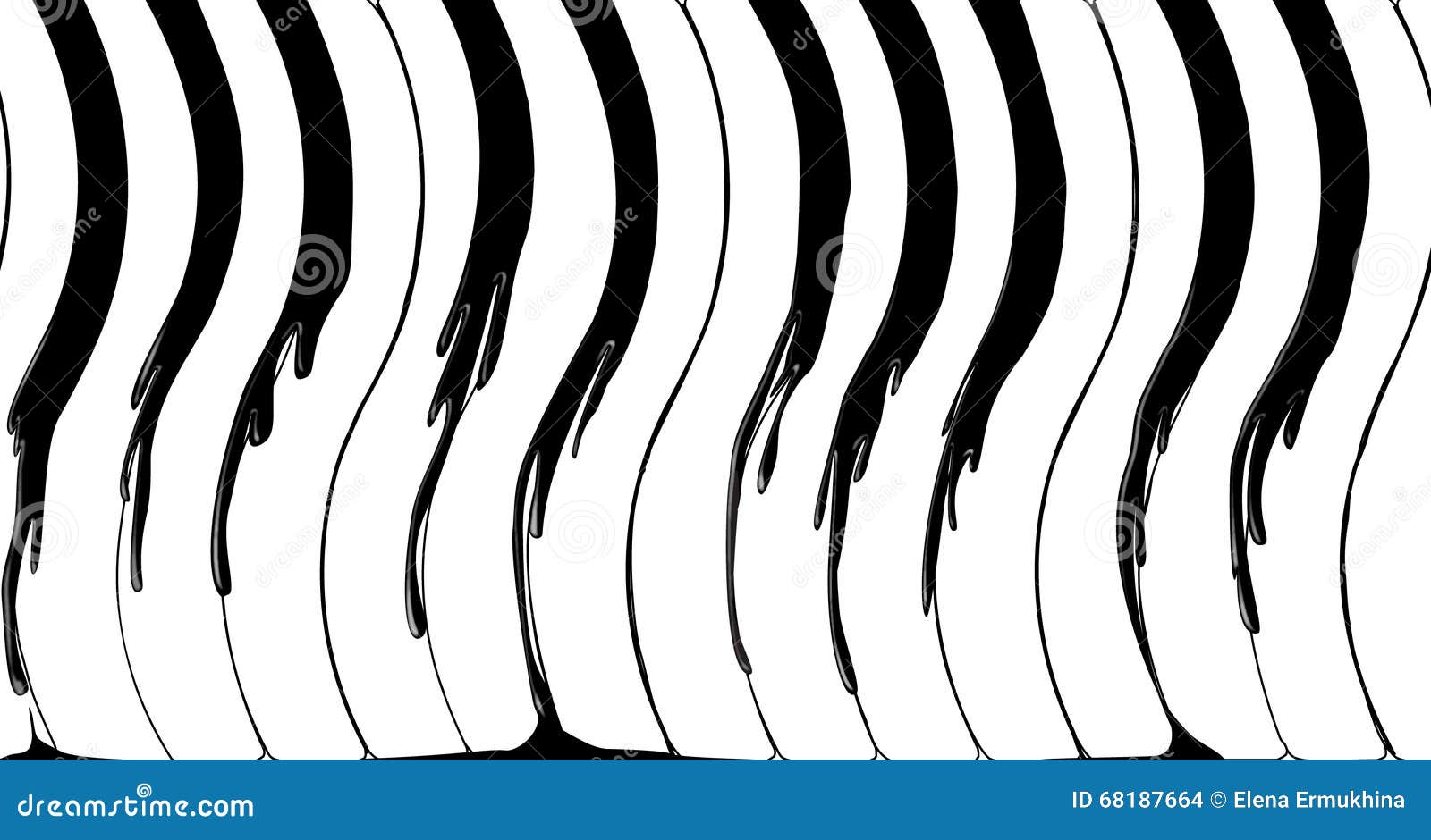 Melted piano kyeboard stock illustration. Illustration of white - 68187664