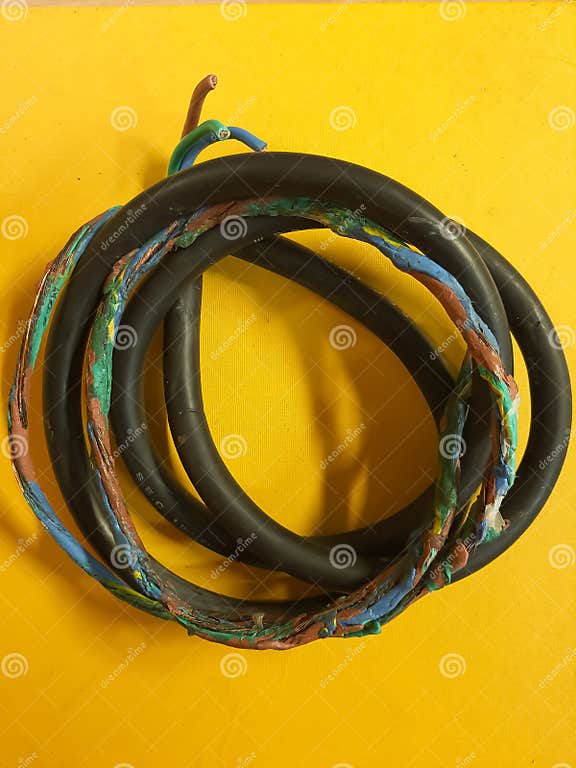 Melted Power Cable Can Cause Fire Stock Photo - Image of power, melted ...