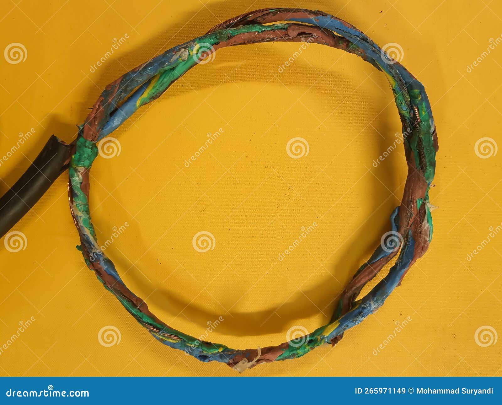 Melted Power Cable Can Cause Fire Stock Image - Image of cause, power ...