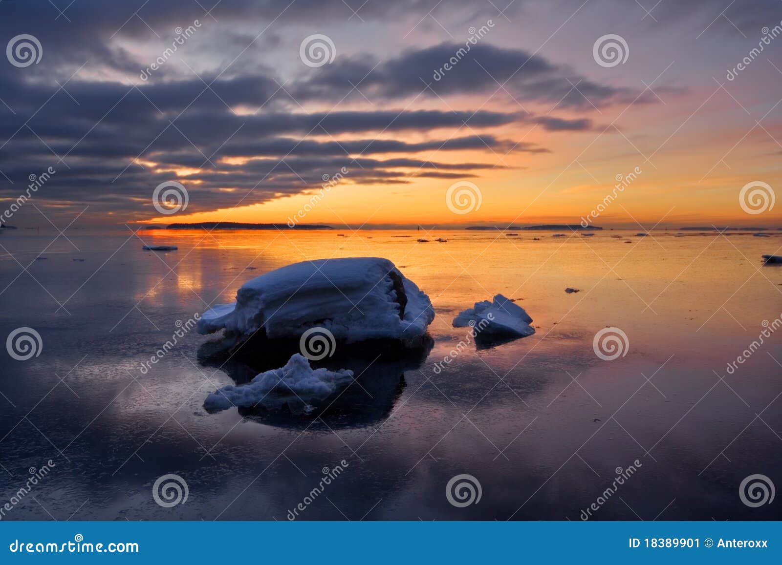 Melted Water in the Icy Sea. Stock Image - Image of natural, holiday ...