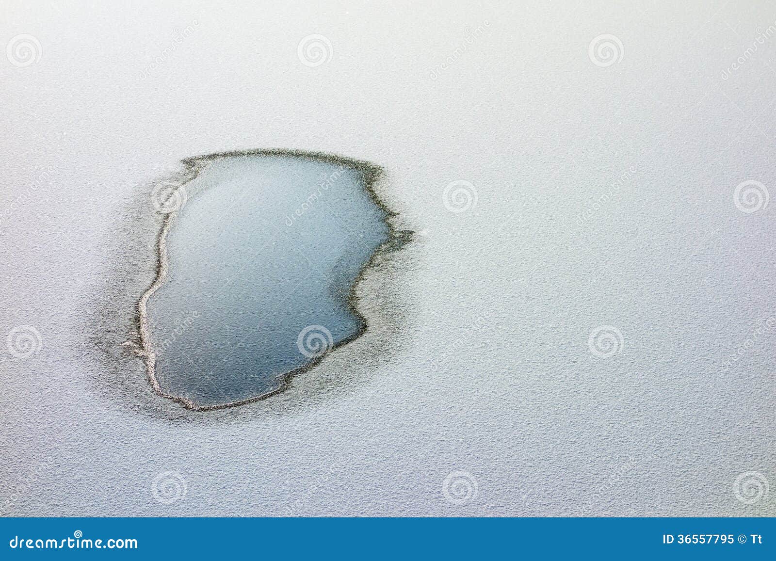 Melted water puddle stock image. Image of beauty, scenic - 36557795