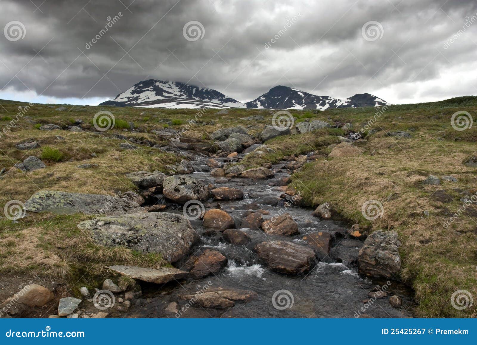 Melted Water Stream with Rocks Stock Image - Image of scene, melt: 25425267