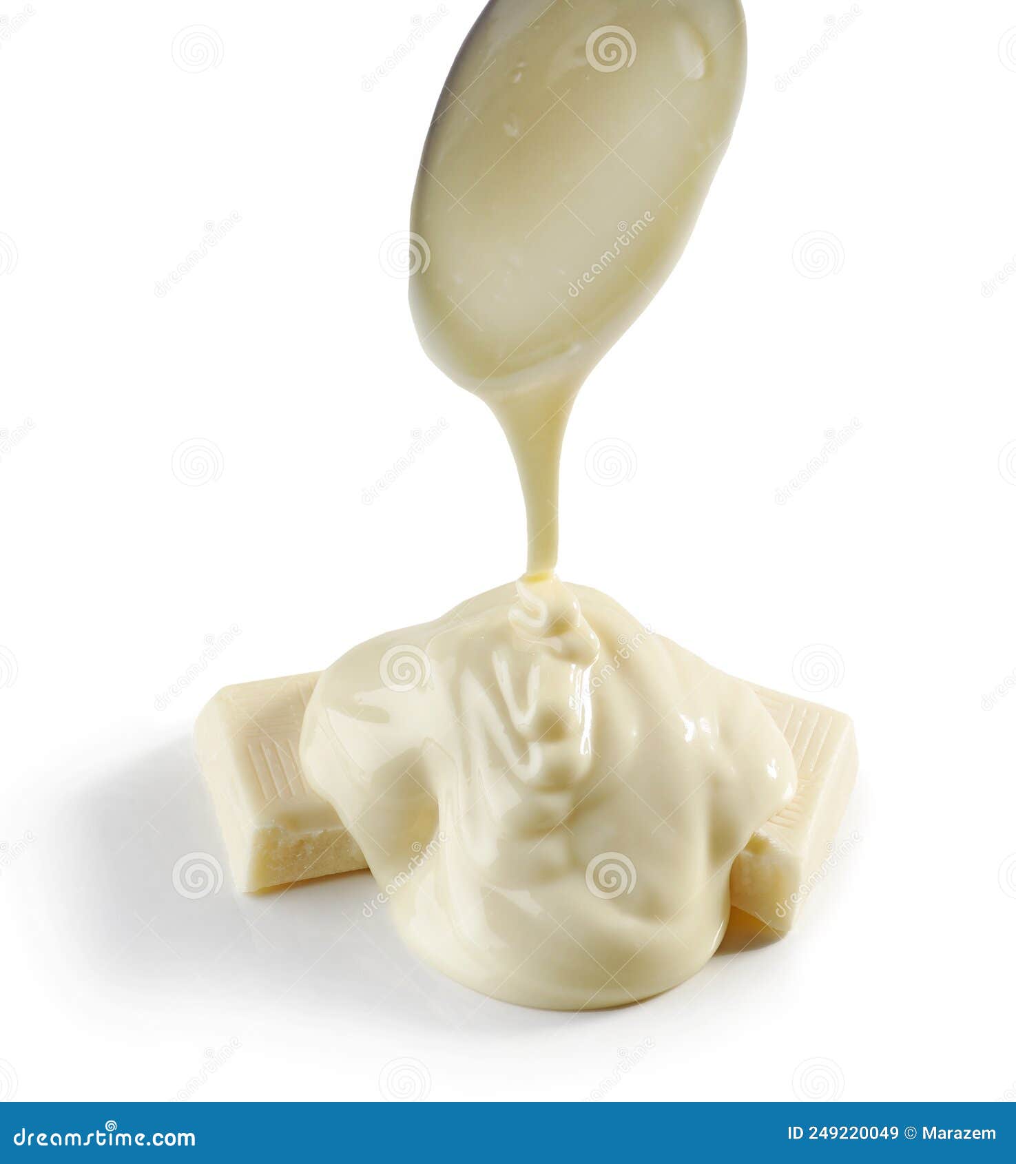 Melted white chocolate stock image. Image of melted - 249220049