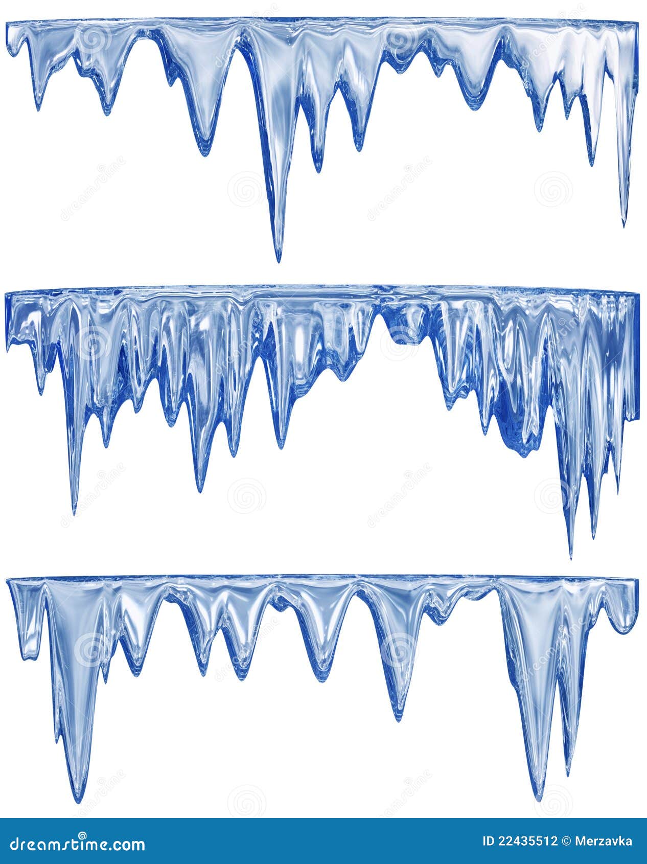 Melting blue icicles stock illustration. Illustration of arctic - 22435512