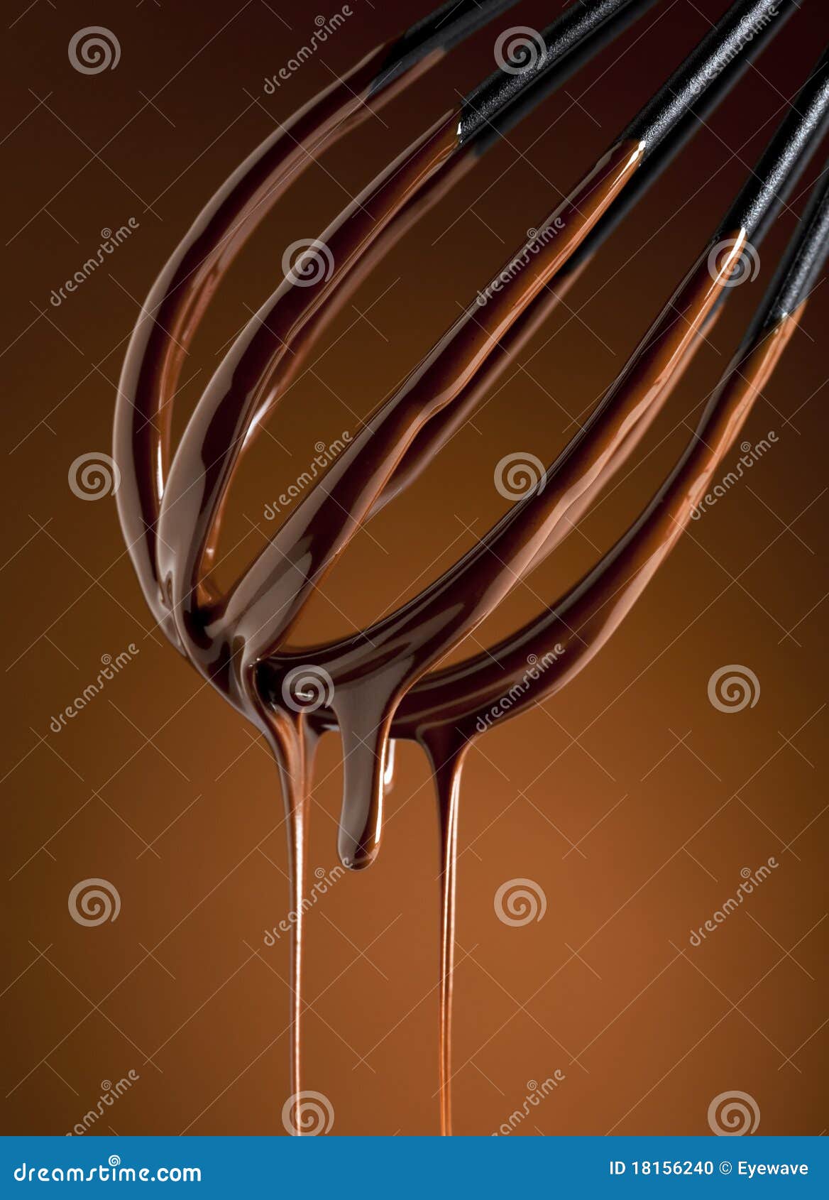 Melting Chocolate Dripping from Whisk Stock Photo - Image of chocolate ...