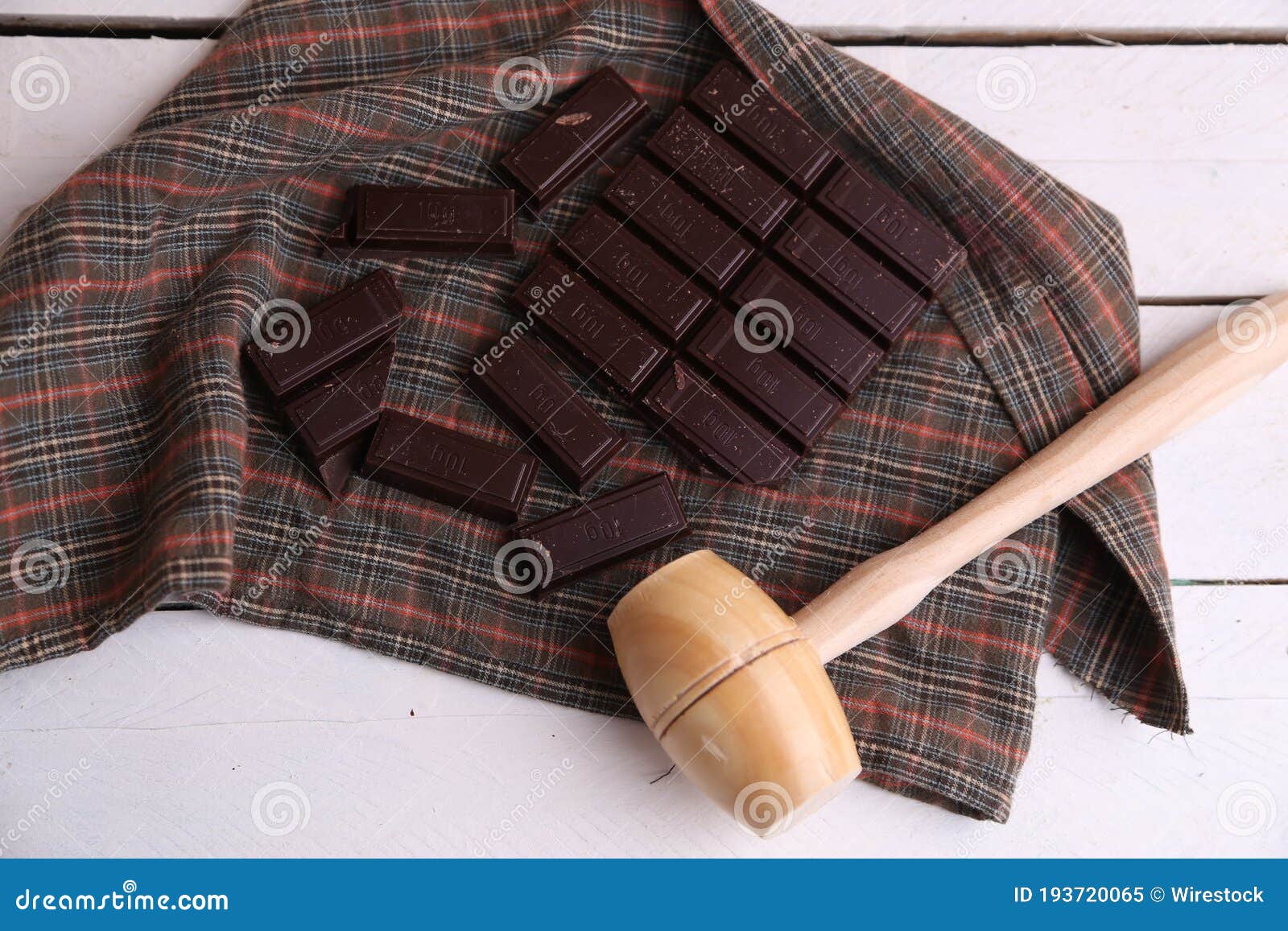Melting Chocolate Tablet in Color Background Stock Image - Image of ...