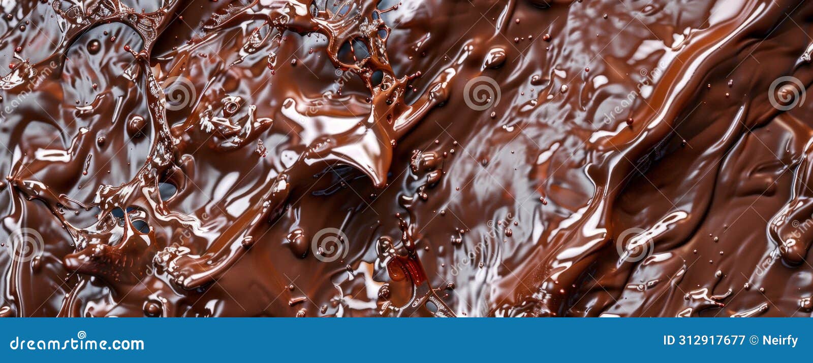 Melting Chocolate Texture, Brown and Glossy Stock Image - Image of ...