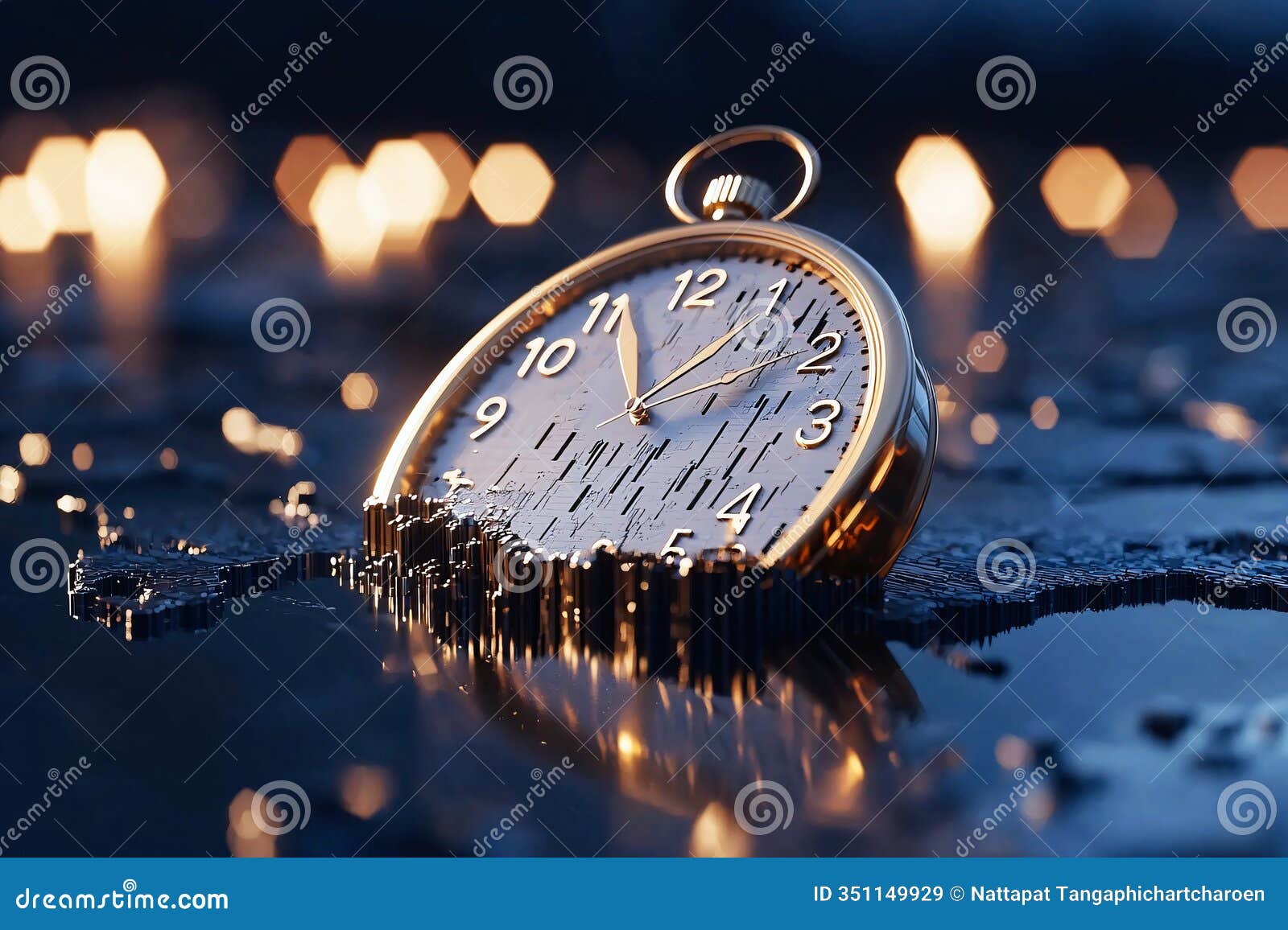 A Melting Clock Face Transitions into Graphs of Economic Decline ...