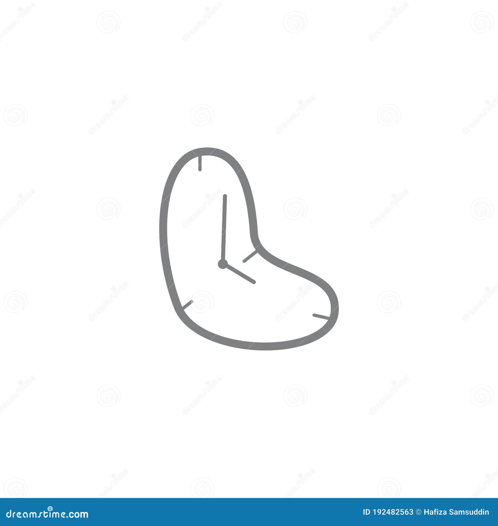 Melting Clock Icon. Vector Illustration Decorative Design Stock Vector ...