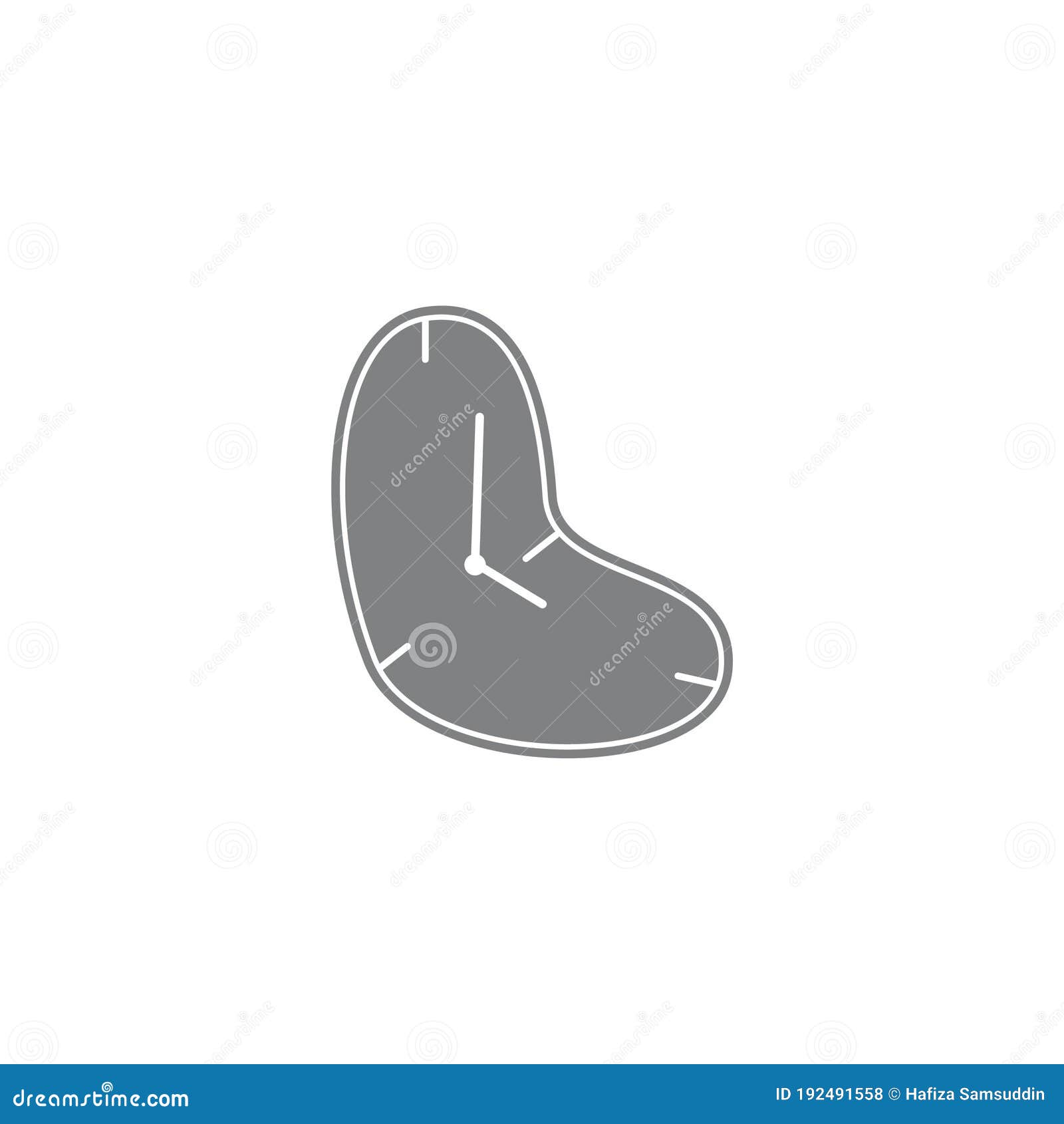 Melting Clock Icon. Vector Illustration Decorative Design Stock Vector ...