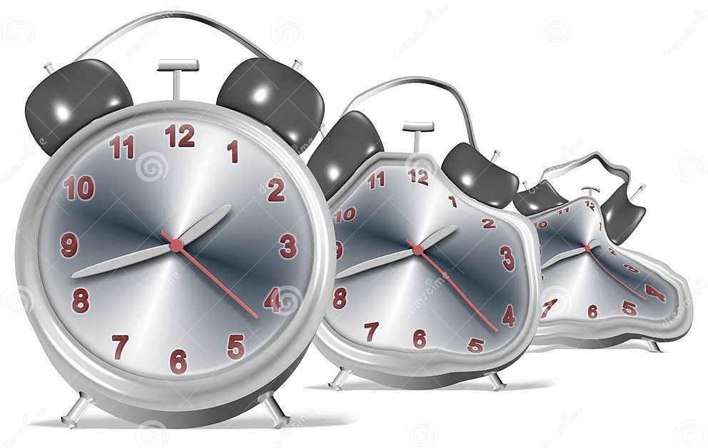Melting clocks stock illustration. Illustration of watch - 29264459