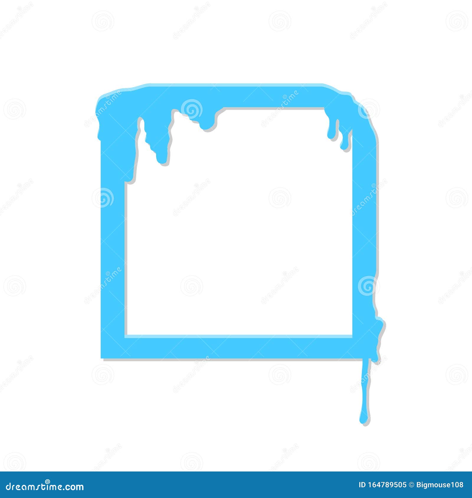 Melting Paper Frame 3d Flowing Art Flux Circle Drop Leak Abstract ...