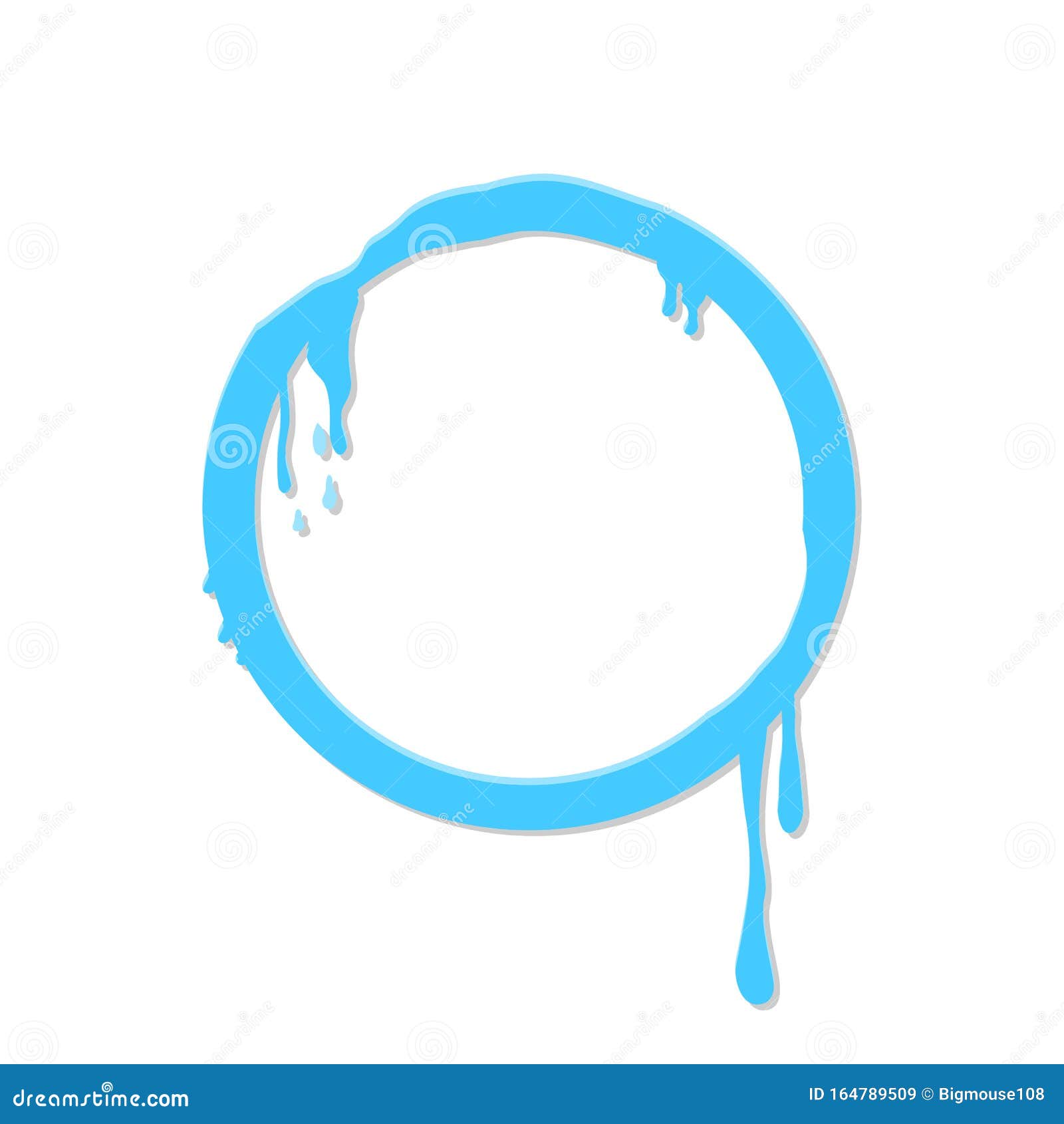 Melting Paper Frame 3d Flowing Art Flux Circle Drop Leak Abstract ...