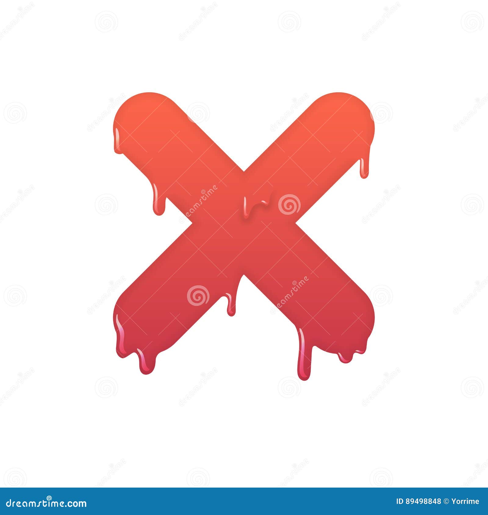 Melting Deny Icon. Vector Illustration | CartoonDealer.com #89498848
