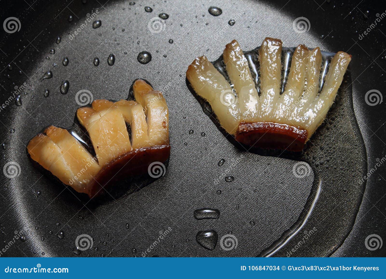 Melting Fat - Baking and Cooking - Grease Bacon Stock Photo - Image of ...