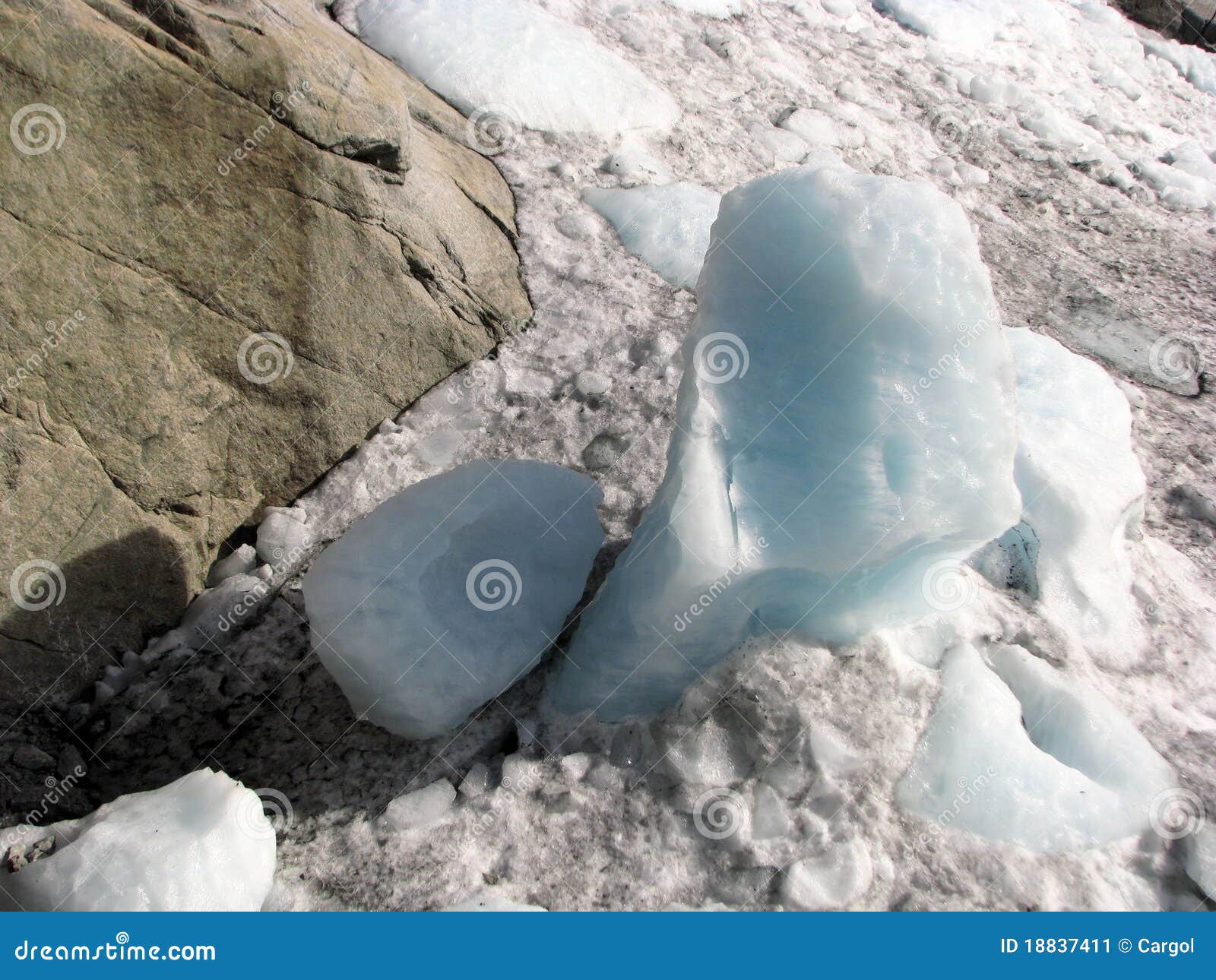 Melting glacier stock image. Image of norway, landscape - 18837411