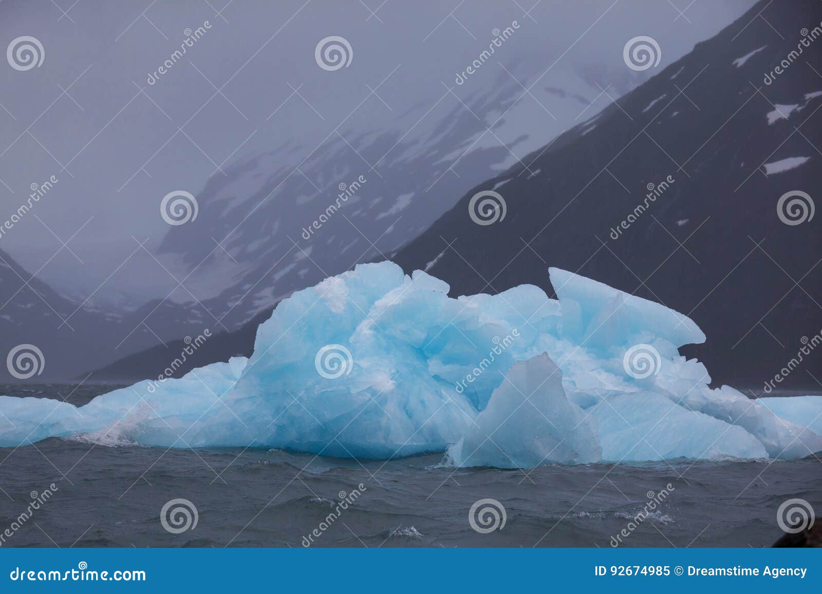 Melting Glacier in Alaska stock image. Image of ecological - 92674985