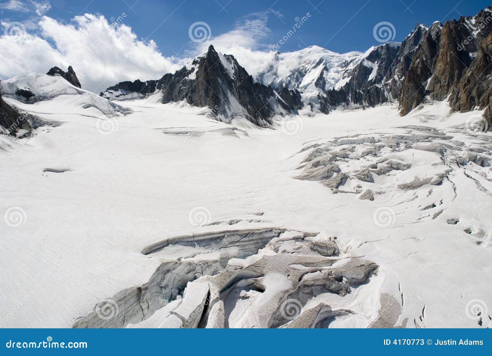 Melting Glacier - Chamonix, France Stock Image - Image of melt, snow ...