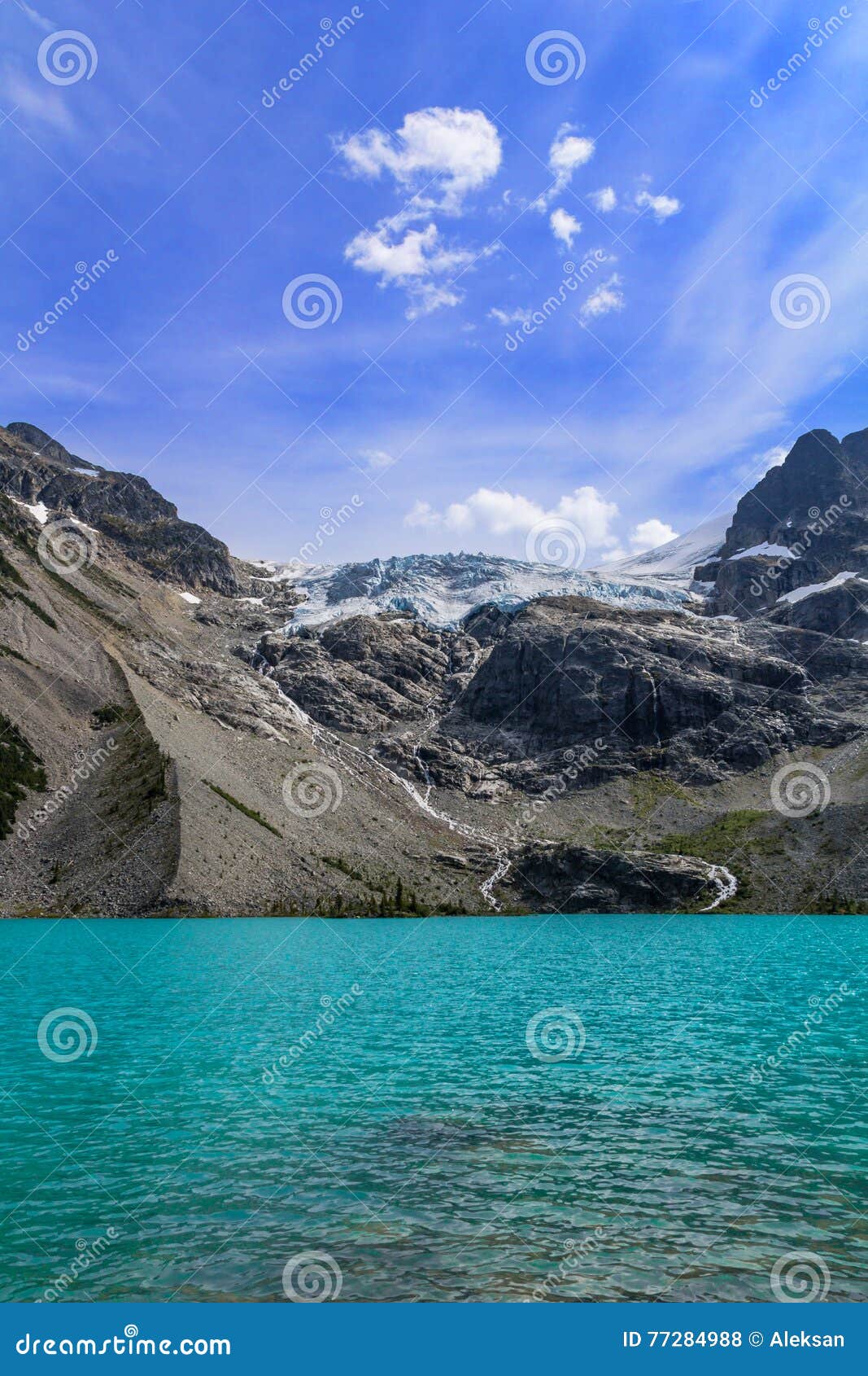 Melting glacier at summer. stock photo. Image of nature - 77284988