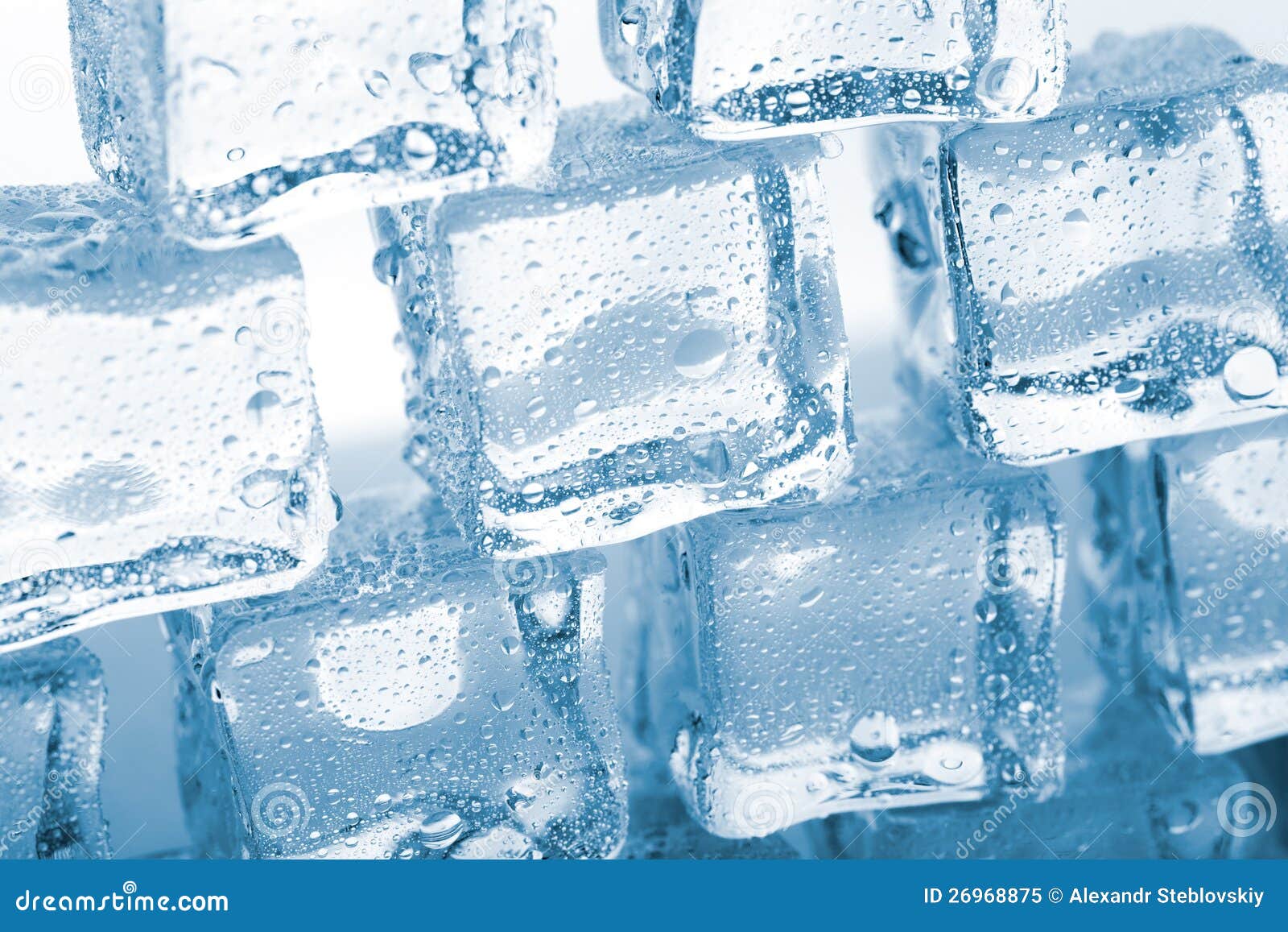 Melting ice stock image. Image of glass, closeup, reflection - 26968875