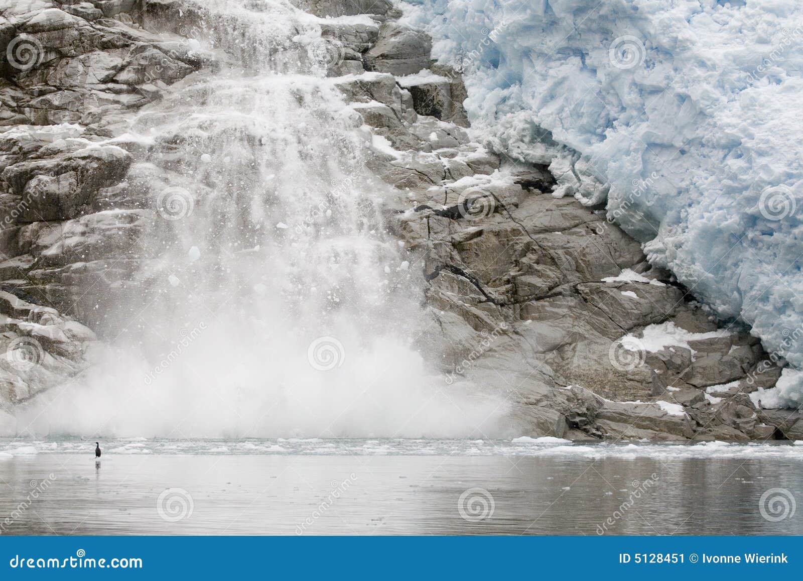 Melting ice stock image. Image of mountains, water, blue - 5128451