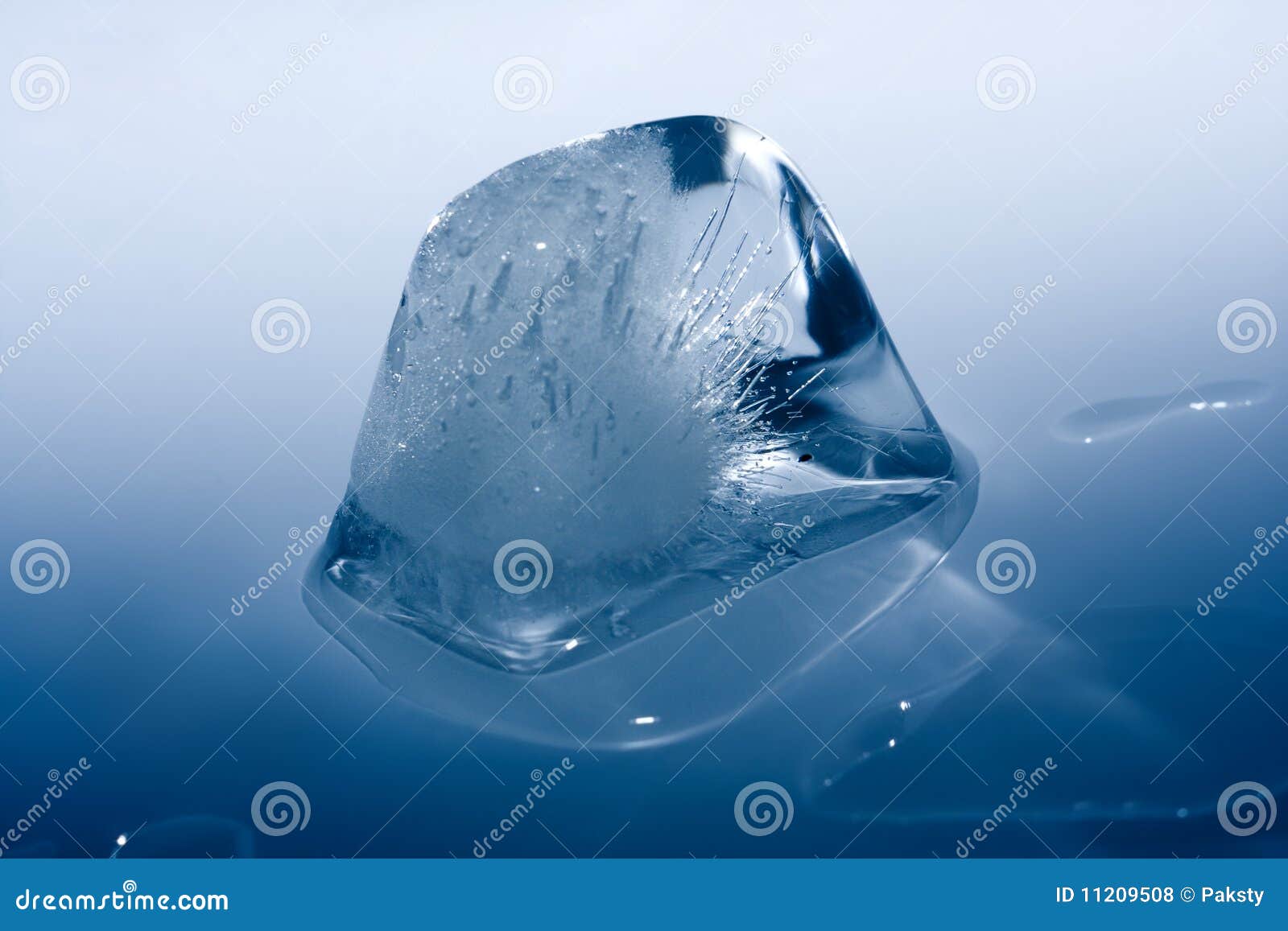 Melting ice cube stock photo. Image of freeze, clear - 11209508