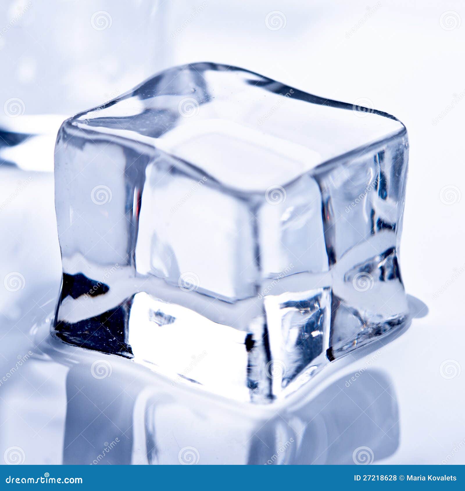 Melting ice cube stock photo. Image of glassy, cool, cube - 27218628