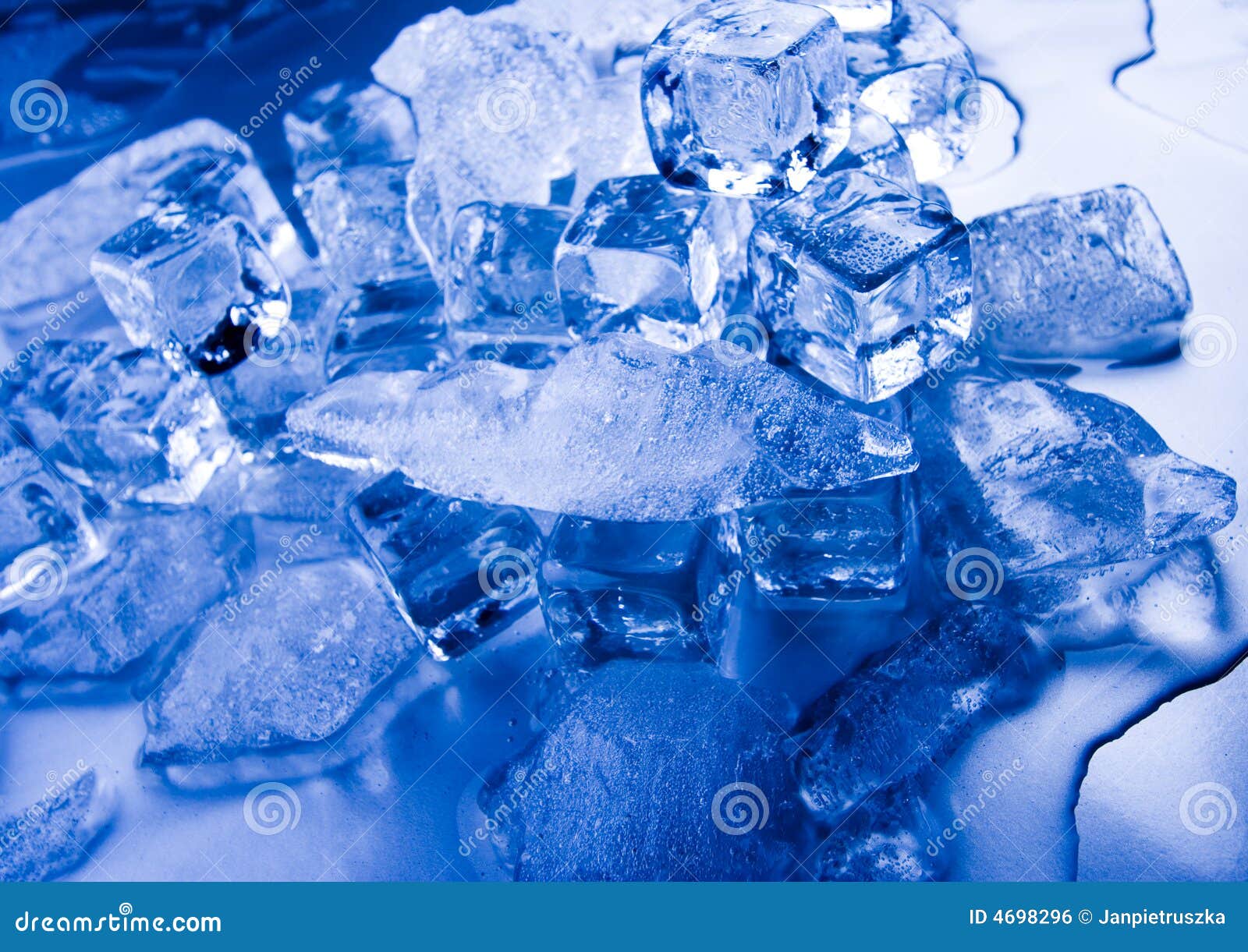 Melting ice cubes stock photo. Image of frozen, freezing - 4698296
