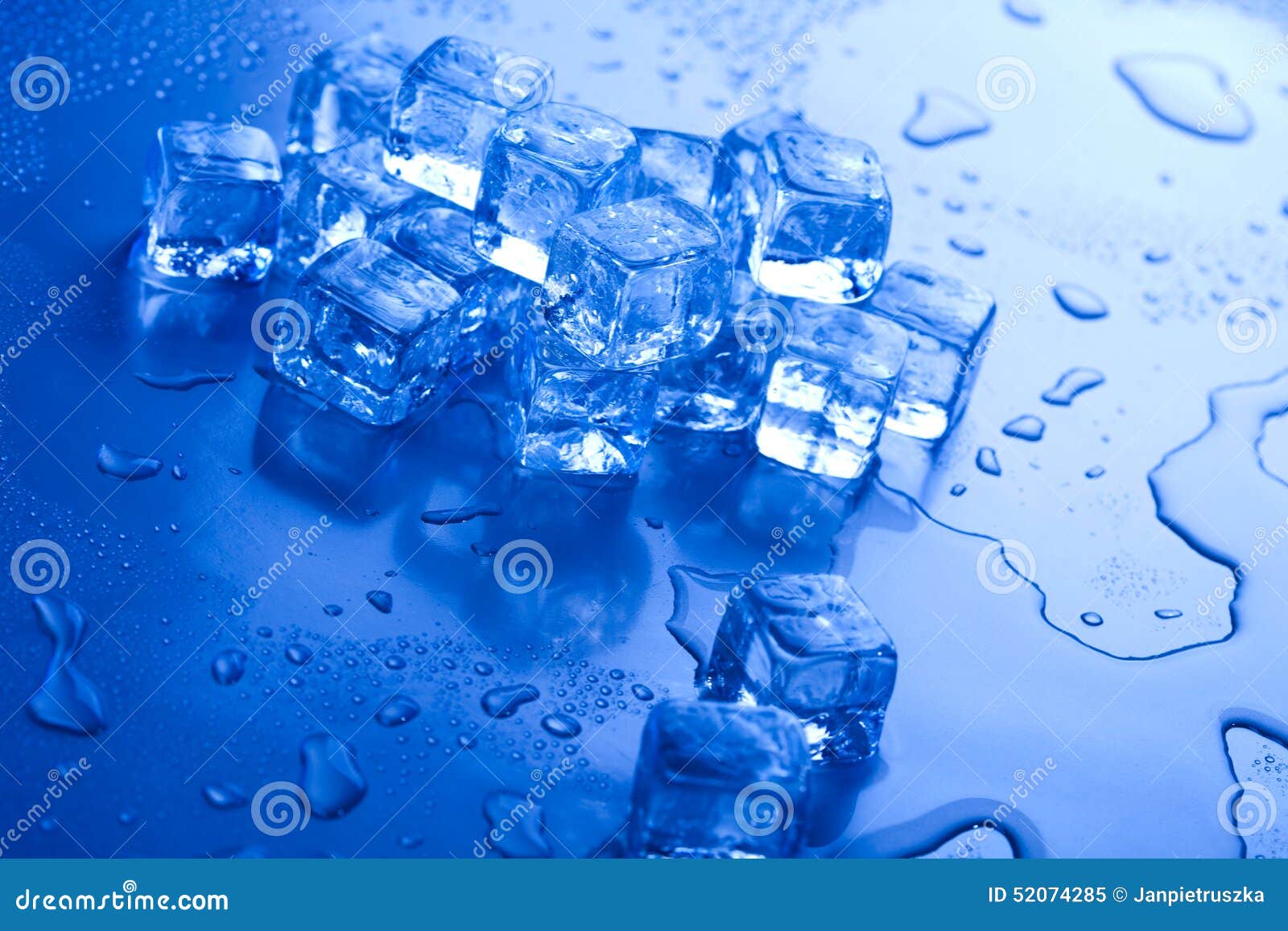 Melting Ice Cubes, Cold and Fresh Concept Stock Image - Image of nature ...