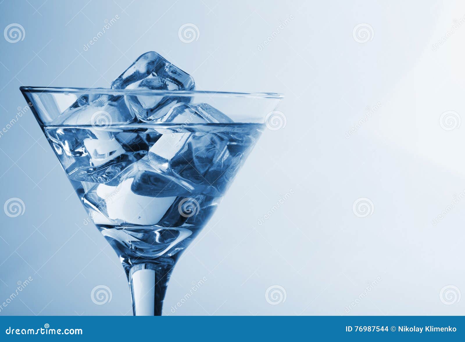 Melting Ice Cubes and Glass of Alcohol Studio Shot Stock Photo - Image ...