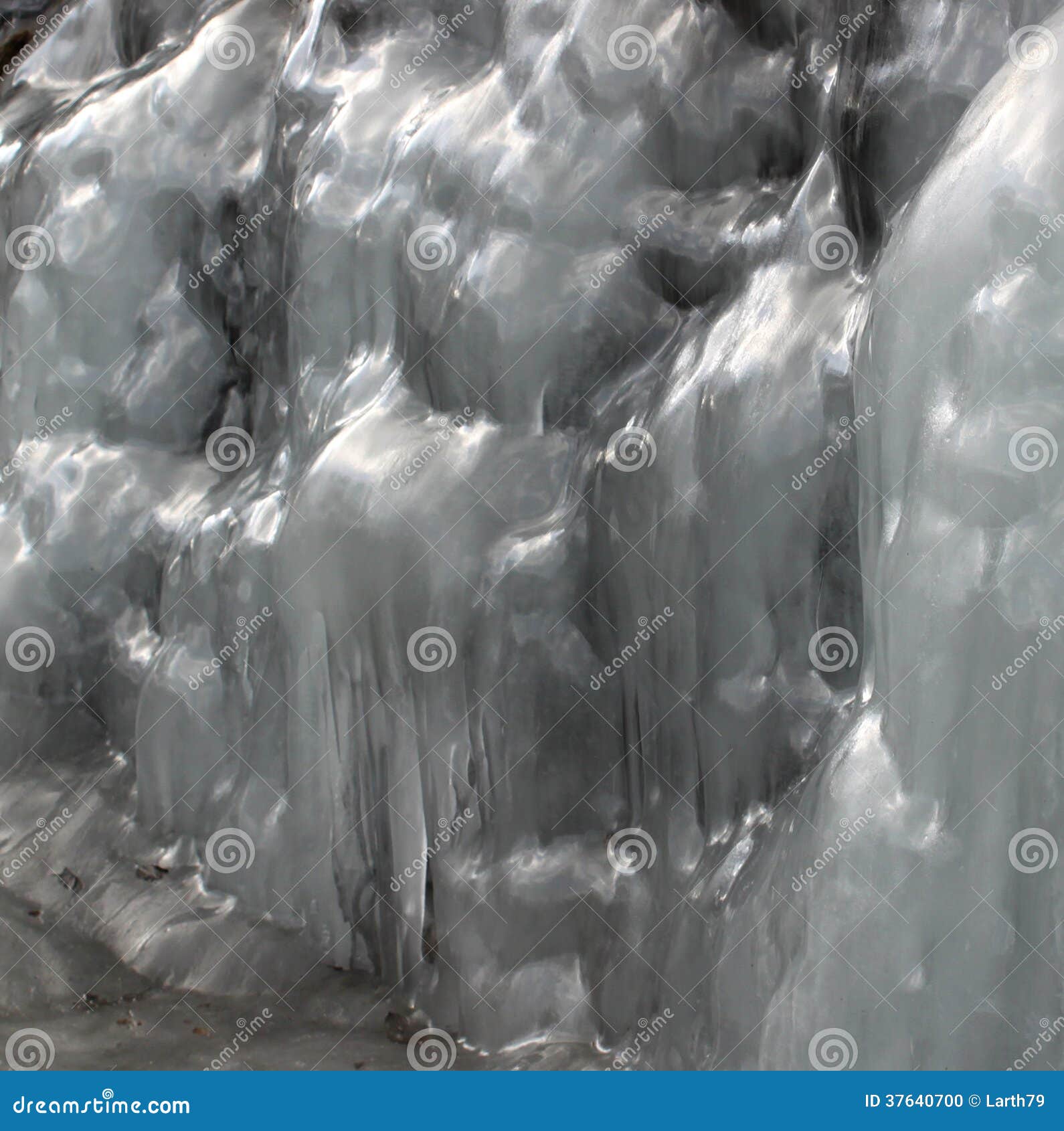 Melting ice mass stock photo. Image of icicles, winter - 37640700