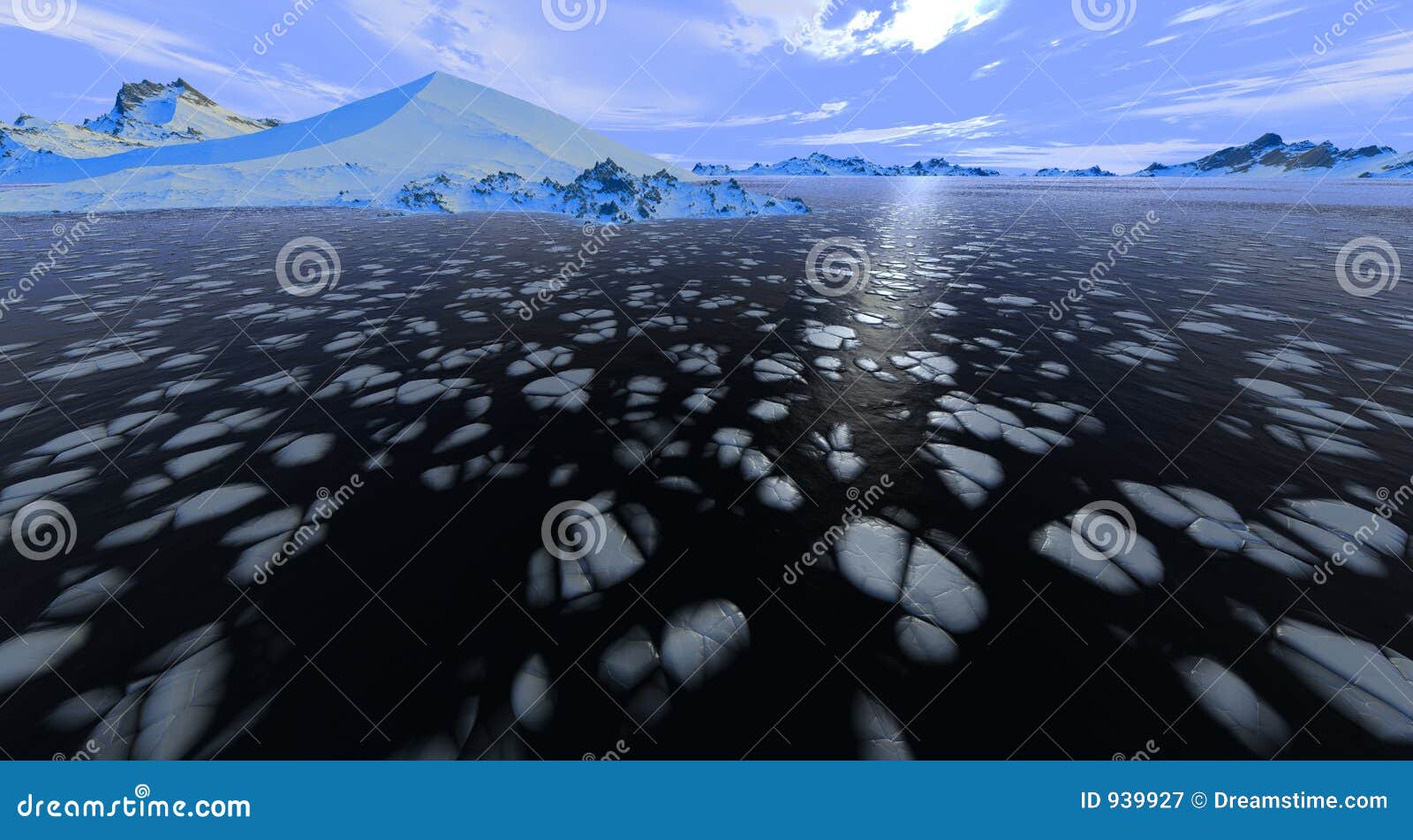 Melting of the Ice Pack stock illustration. Illustration of streamers ...