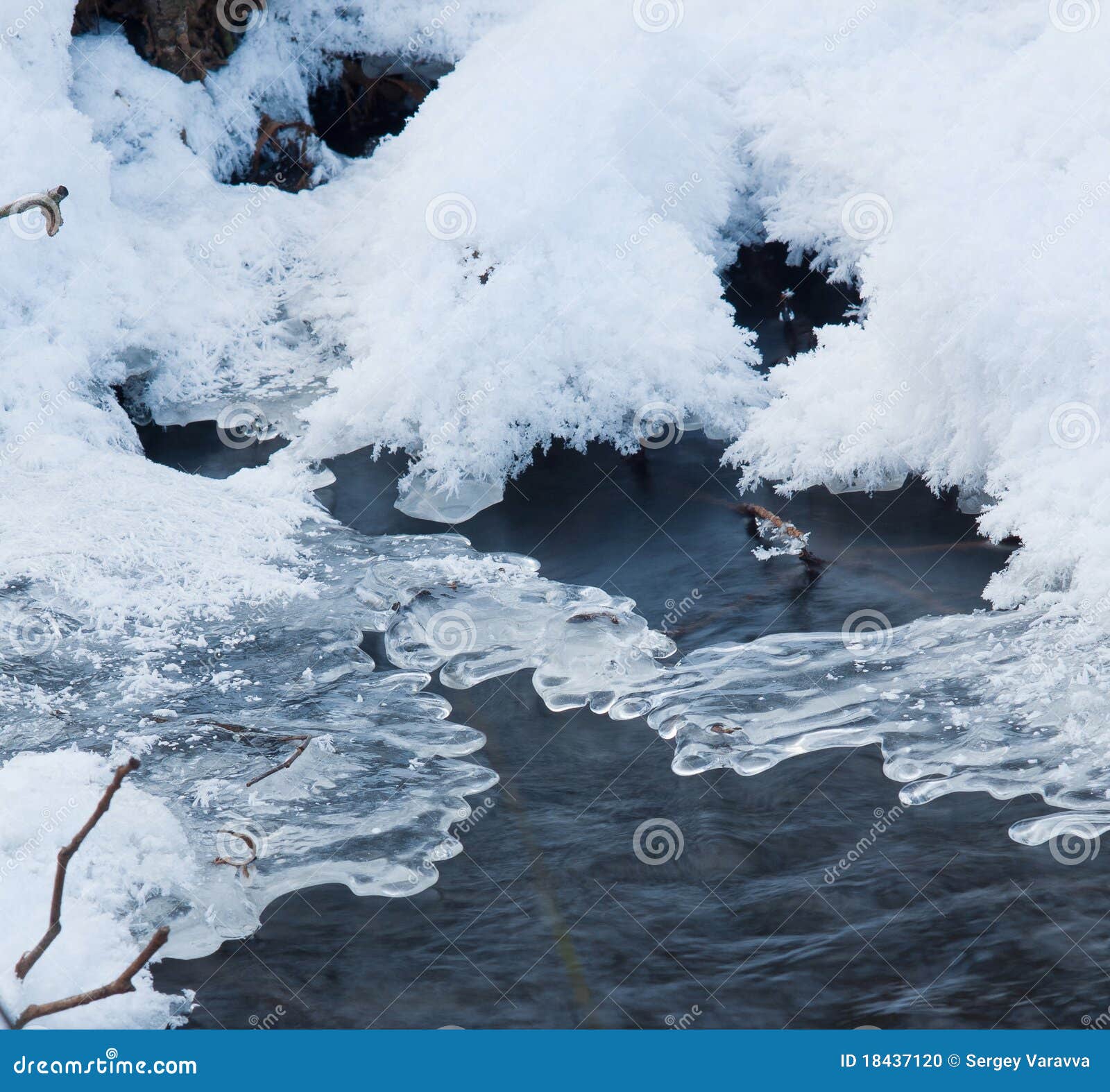 Melting ice on the river stock photo. Image of pattern - 18437120